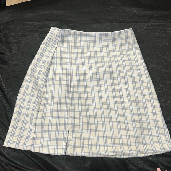 Brandy Melville | Skirts | Brandt Melville Plaid Aline Skirt In Blue ...